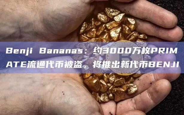 BenjiBananas：约3000万枚PRIMATE流通代币被盗，将推出新代币BENJI图标