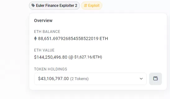 EulerFinance漏洞分析：如何遭闪电贷攻击，损失1.97亿美金！图标