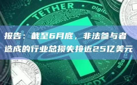 报告：截至6月底，非法参与者造成的行业总损失接近25亿美元图标