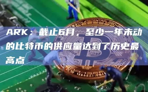 ARK：截止6月，至少一年未动的比特币的供应量达到了历史最高点图标